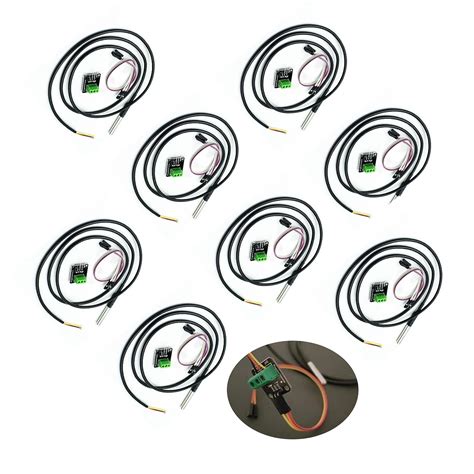 Ds18b20 Temperature Sensor Module Kit 8 Pcs Temperature Sensor With 8