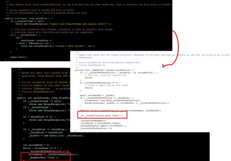 Java Driver 操作MongoDB GridFS 的資料正確性問題說明