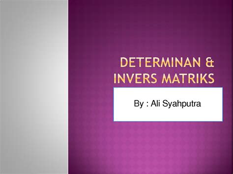 Solution Operations Of Determinant Inverse Matrix Studypool