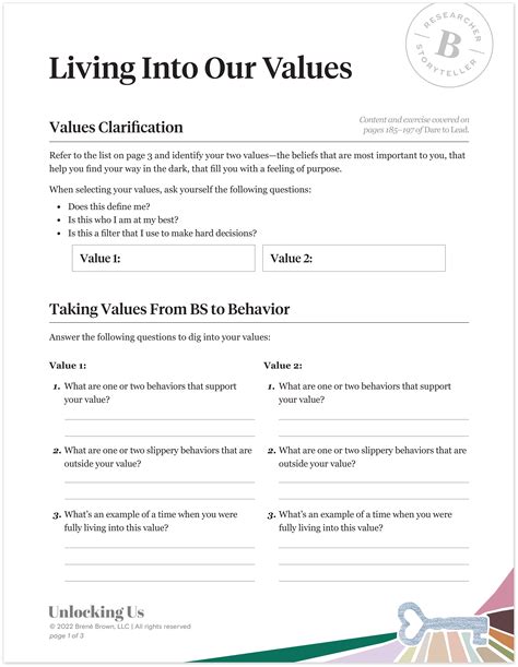 Core Values Worksheet Writing Practice Worksheet