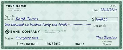 How To Write A Check For 1640 Dollars Spell 1640 On A Check