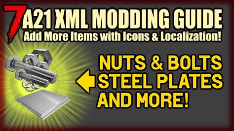 Adding Items Icons And Localization 7 Days To Die A21 Xml Modding