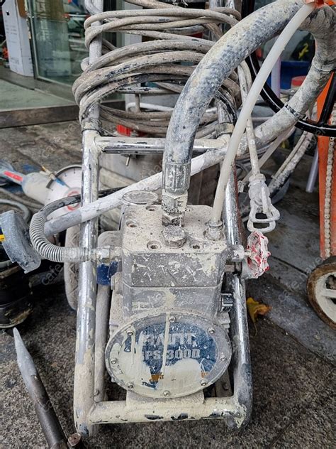 레인트 에어리스 페인트 스프레이 도장기 Rps 300d 에어유압 중고나라