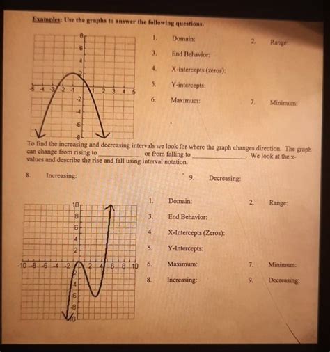 Minimum To Find The Increasing And Decreasing Intervals We Look For Wher
