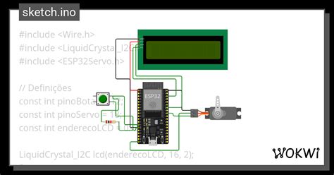 Contagem Com Servo Motor Wokwi Esp32 Stm32 Arduino Simulator