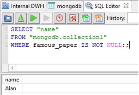 Query Mongodb Databases With Standard Sql Statements
