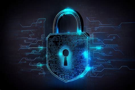 Premium Photo Cyber Security Concept Lock Symbol And Protection Of Private Information And