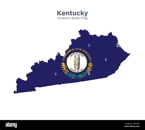 Kentucky Flag And Map Flags Of The Us States And Territories