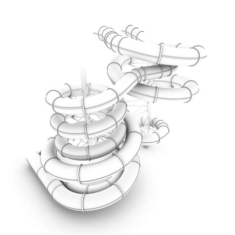 아쿠아 파크 슬라이드 3d 모델 10 3ds Obj Fbx Max Free3d