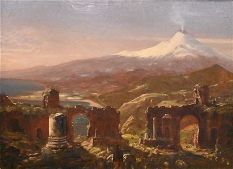 Thomas Cole “view Of Mount Etna From Taormina” 1854 Mutualart