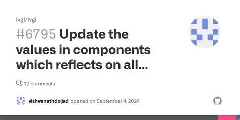 Update The Values In Components Which Reflects On All Screens · Issue