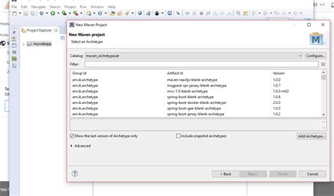 Java My Eclipse New Maven Project Doesnt List All The Archetpyes