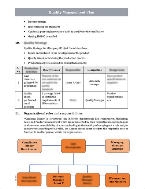 Iso 9001 Qms Quality Management Plan Template Iso Templates And Documents Download