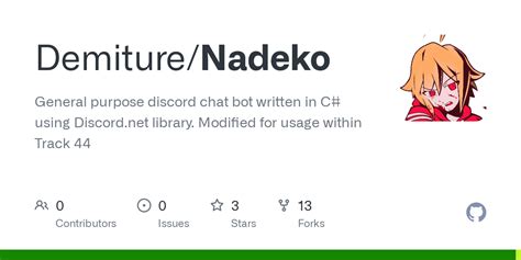 Github Demiture Nadeko General Purpose Discord Chat Bot Written In