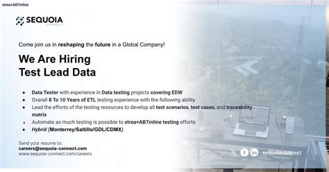 Sequoia Connect On Linkedin Test Lead Data 13342 Sequoia Connect