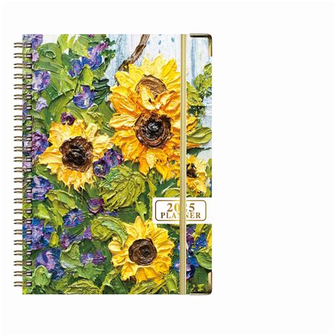 Tepsmf 2024 2025 English Notebook A5 Coil Diary 365 Day Work Schedule Planhome Decor