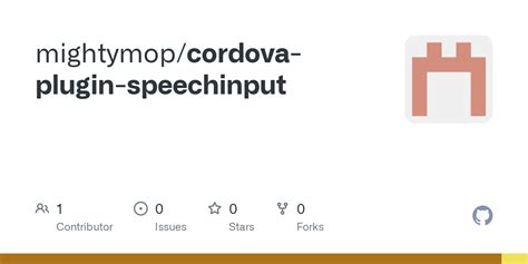 Github Mightymopcordova Plugin Speechinput