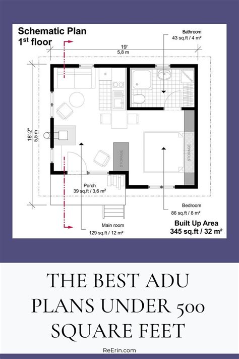 The Best Adu Plans Under 500 Sq Ft Tiny Living Big Style How To
