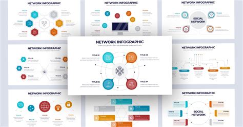 Network Infographic Powerpoint Template Templatemonster