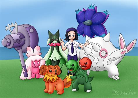 Pokemon Violet Team By Sphealingblueart On Deviantart