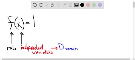 Solved Use The Terms Domain Range Independent Variable And Dependent Variable To Explain How