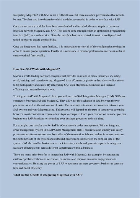 Ppt How To Integrate Magento 2 With Sap Using Eshopsyncs Connector Powerpoint Presentation