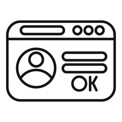 Verify Login User Icon Outline Vector Online Registration Web 41274431 Vector Art At Vecteezy