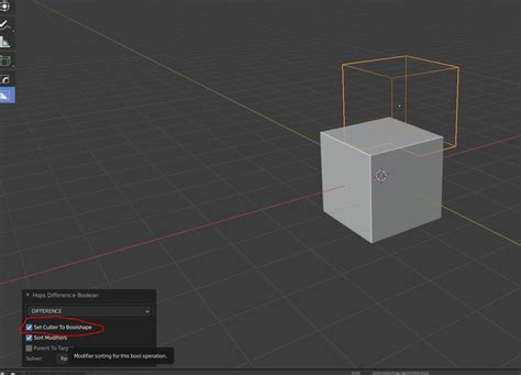 After Boolean The Intersecting Object Becomes Wire Frame Outline How