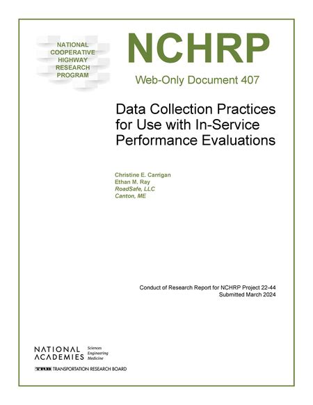 Data Collection Practices For Use With In Service Performance Evaluations The National