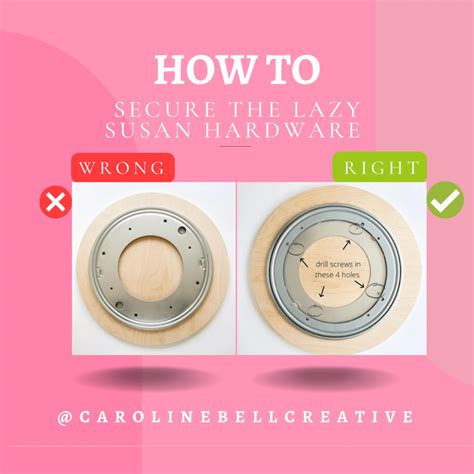 DIY Lazy Susan By Caroline Bell Creative Woodpeckers Crafts