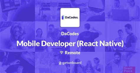Mobile Developer React Native At DaCodes Remote Work From Home