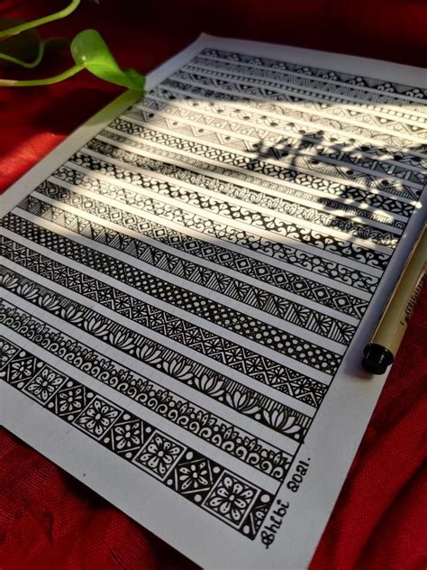 Doodle Border Patterns Creative And Easy Designs