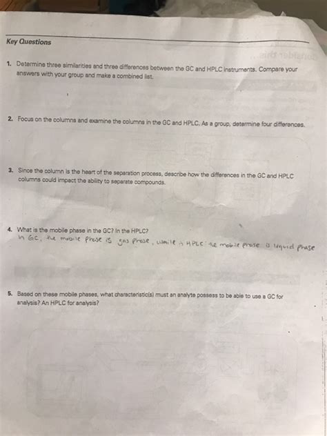Solved Figure 1 Diagram Of A GC Instrument Typical GC Chegg Com