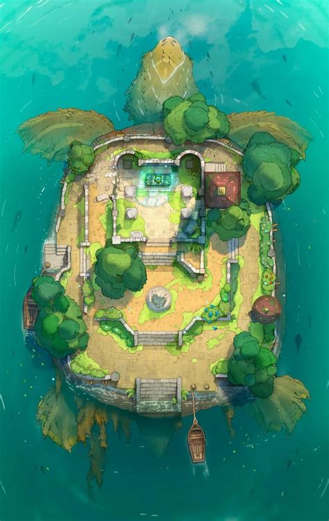 Tutelary Turtle Island Czepeku Scenes