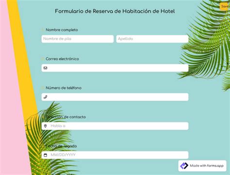 46 Plantillas Gratuitas De Formularios De Reserva Previa Forms App