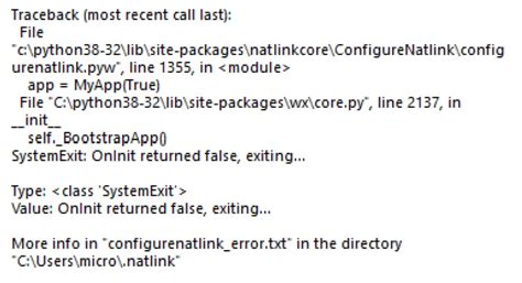 Installation Registry And Module Error Installing Natlink Python 38