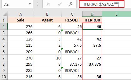 How To Fix DIV Error In Excel With Easy Formula