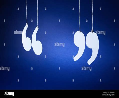 Quotation Marks Hi Res Stock Photography And Images Alamy