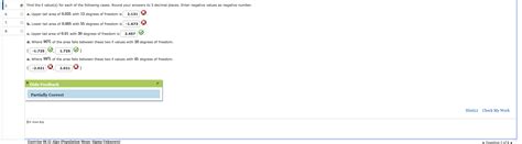 Solved Find The T Value S For Each Of The Following Cases Chegg Com