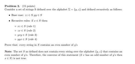 solved problem 2 15 ﻿points consider a set of strings s