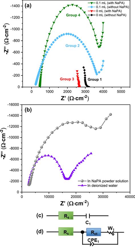 Nyquist Plots Of The Experimental Groups A Nyquist Plots Of The