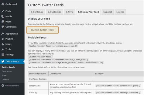 Setting Up The Custom Twitter Feeds Pro Wordpress Plugin