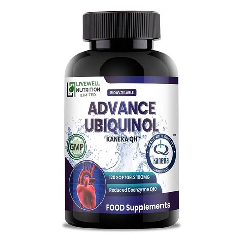 Ubiquinol Kaneka Qh 100mg High Potency 120 Softgels Pure