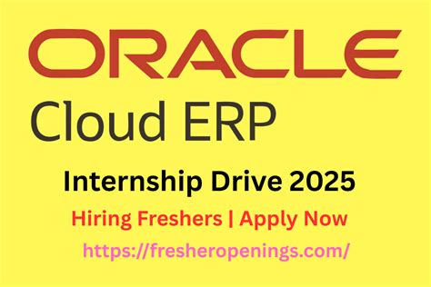 Oracle Erp Internship 2025 Mass Recruiting Freshers Salary Inr 30 000 Per Month