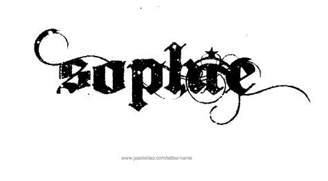Sophie Name Tattoo Designs 31 Font Styles