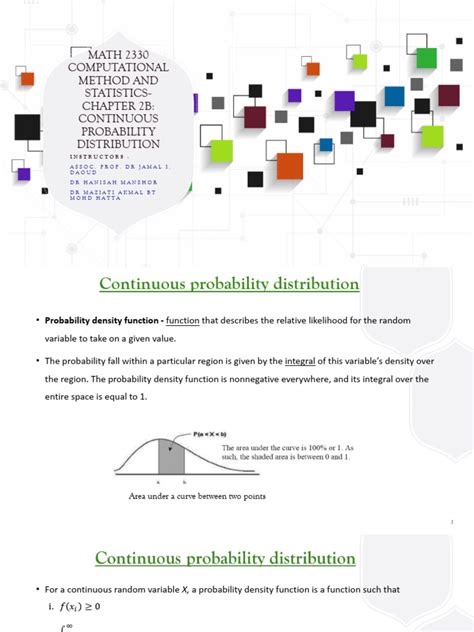 Chapter 2b Continuous Probability Distribution Pdf Normal