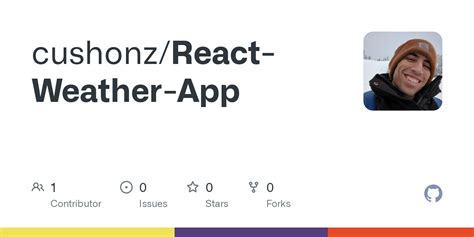 GitHub Cushonz React Weather App