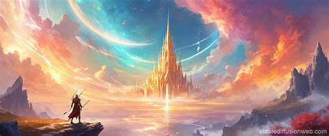 Next Generation Fantasy Battle Background Stable Diffusion Online