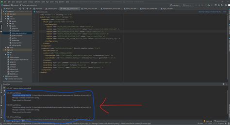 Flutter Cannot Load Settings From Iml File Android Studio Stack Overflow
