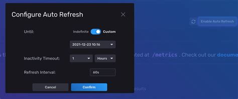 after update to 2 0 6 the ui dashboard no longer auto refresh only manual refresh works